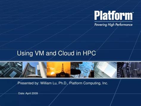 ppt using vm and cloud in hpc powerpoint presentation free download