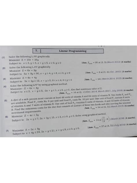 linear programming pdf