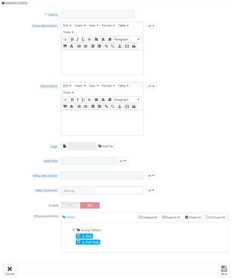Prestashop 16x How To Manage Manufacturers Zemez Support