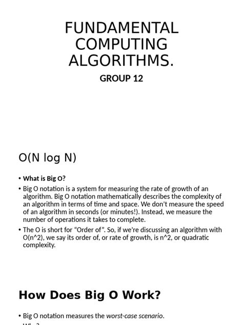 Fundamental Computing Algorithms Pdf Time Complexity Applied Mathematics