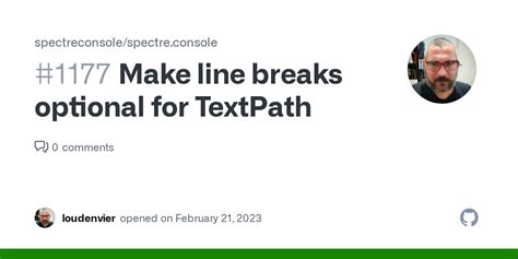 Make Line Breaks Optional For Textpath · Issue 1177 · Spectreconsolensole · Github
