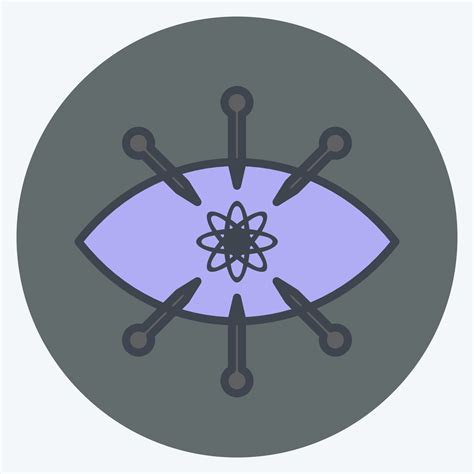 Icon Observation Suitable For Data Analytics Symbol Color Mate Style Simple Design Editable