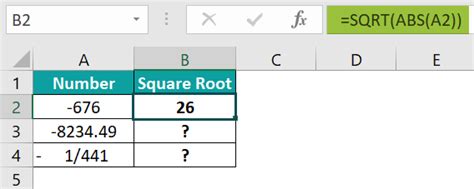 SQRT Excel Function Formula Examples How To Use