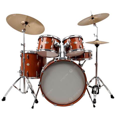 Drum Set On White Background Musical Instruments Clipart Drum Set On