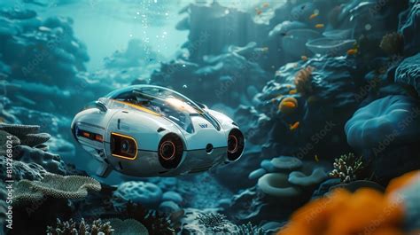 An Underwater Robot Exploring Coral Reefs And Collecting Samples For Environmental Research