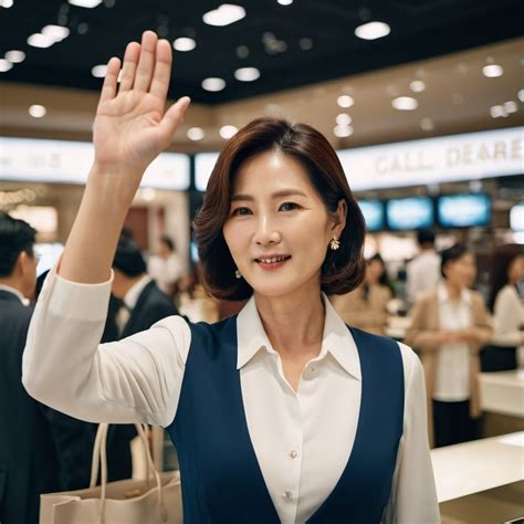 Elderly Korean Woman Requesting Assistance Stable Diffusion Online