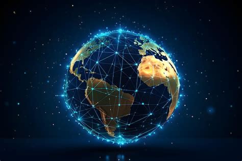 Globe With Data Points