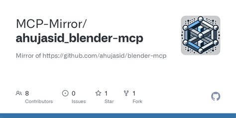 github mcp mirror ahujasid blender mcp mirror of ahujasid blender mcp