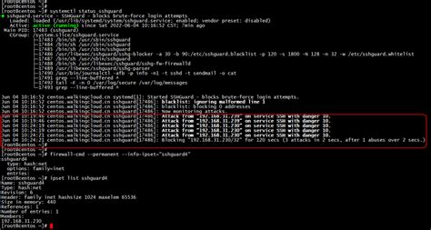 Centos7下安装sshguard阻止ssh暴力破解攻击 墨天轮