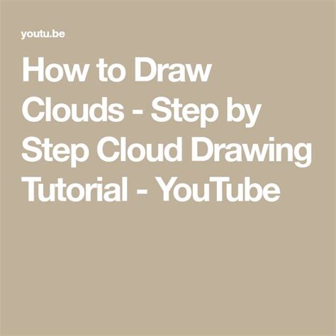 How To Draw Clouds Step By Step Tutorial