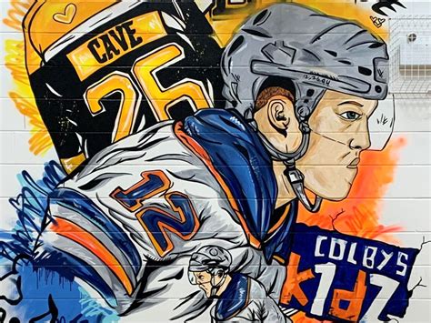 Late Edmonton Oilers Player Colby Cave Honoured With Mural Edmonton