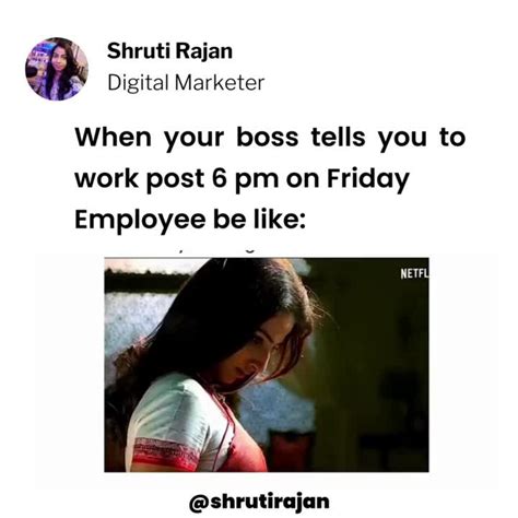 Video Shruti R On Linkedin Fridayvibes Weekend Memes Memer Fridayfun Meme Friday 12