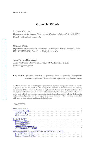 Galactic Winds Pdf Galaxy Supernova