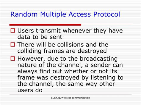 Ppt Aloha Based Wireless Random Access Technique Powerpoint