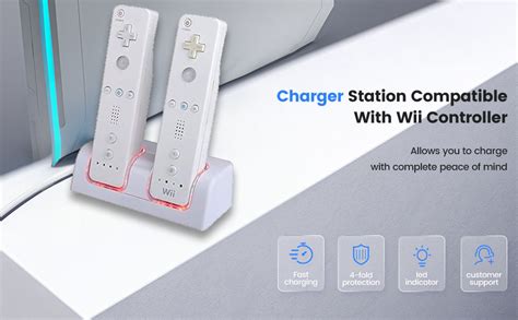 Pjp Electronics 2 Pack Rechargeable Battery For Wii Remote Controller