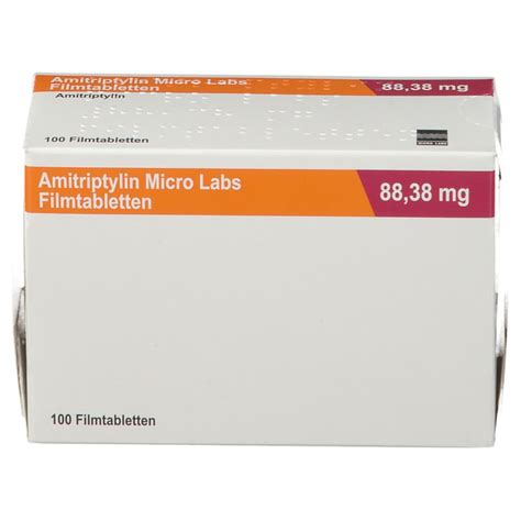 Amitriptylin Micro Labs 8838 Mg 100 St Mit Dem E Rezept Kaufen Shop