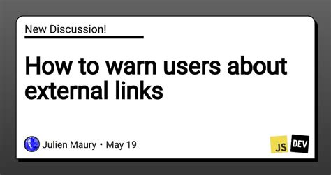 How To Warn Users About External Links Rdevto