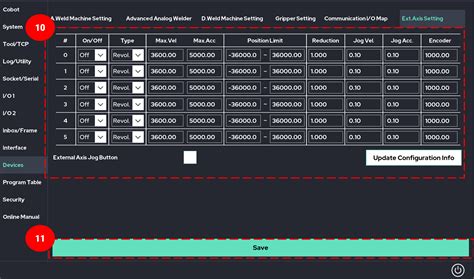 Set Up Devices Rainbow Robotics