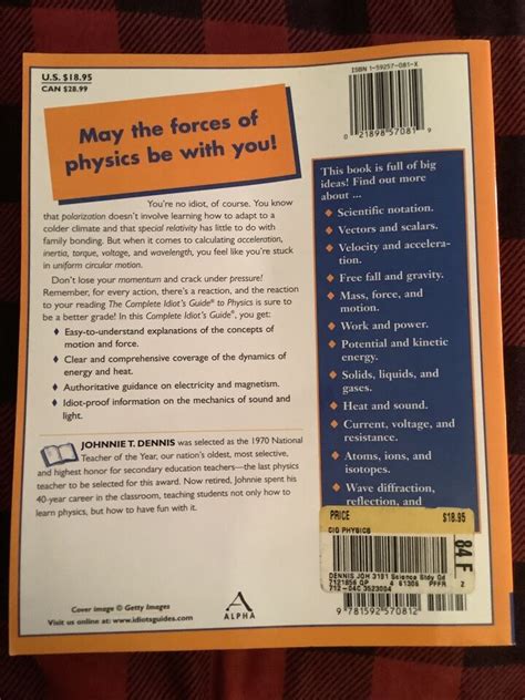 The Complete Idiot S Guide Ser The Complete Idiot S Guide To Physics By 9781592570812 EBay