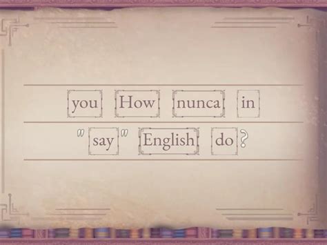 Classroom Language Unjumble Classroom Language Unjumble