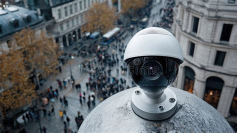 Surveillance Technology In Focus A Cctv Camera Capturing Security Monitoring Surroundings