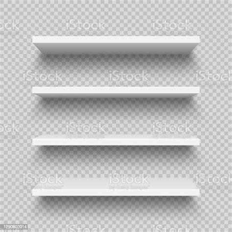 체크 인 배경에 현실적인 흰색 벽 선반 컬렉션 빈 저장소 랙 벡터 일러스트레이션 0명에 대한 스톡 벡터 아트 및 기타 이미지