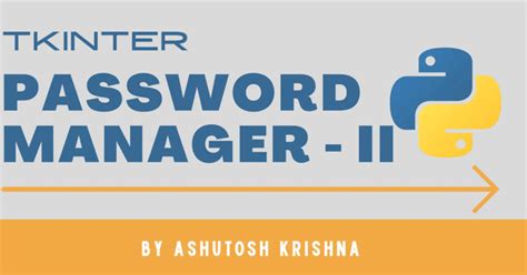 Password Vault Screen Using Tkinter Part Iii