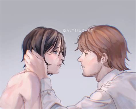 Mikasa Ackerman And Jean Kirstein Shingeki No Kyojin Drawn By Alysius Art Danbooru