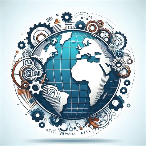 Efficiency Concept Clock And Gears Isolated Vector Design For Time