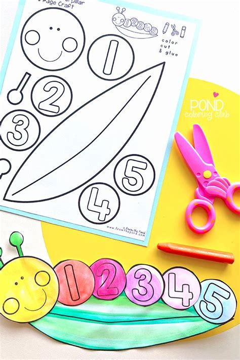 Numbers 1 To 5 Math Craft Math Crafts Preschool Number Crafts