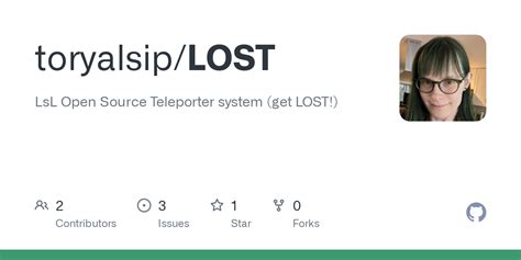 Github Toryalsiplost Lsl Open Source Teleporter System Get Lost