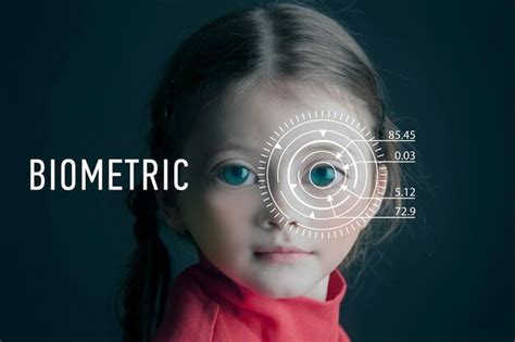 Premium Photo Biometric Verification Small Girl Face Recognition Toned