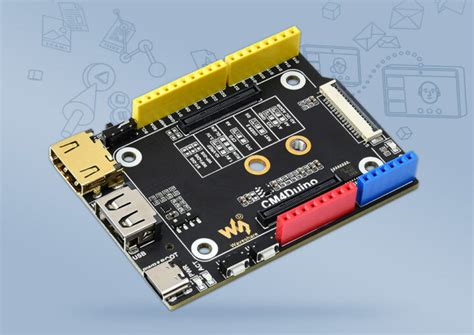 Waveshare Cm4 Duino An Arduino Compatible Carrier Board For Raspberry