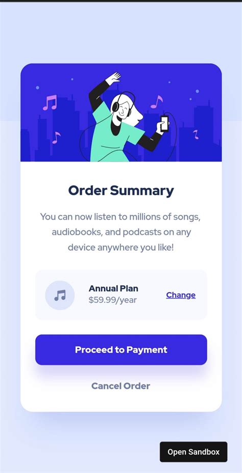 github elenedzneladze order summary card solution created with
