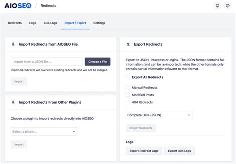 Importing Redirects From Other Plugins Aioseo