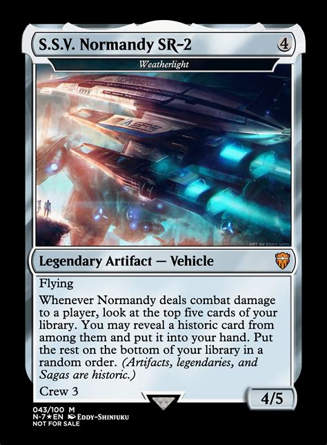 Mass Effect X Mtg Commander Deck Fan Made See My First Comment For