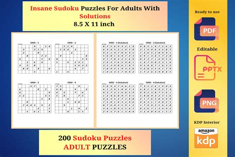Insane Sudoku Puzzles For Adults Graphic By Bens Style · Creative Fabrica