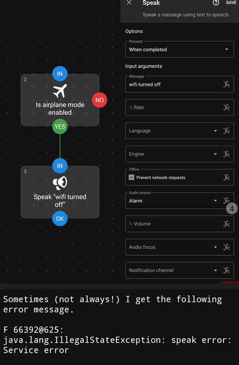 Speak Block Error Message R Automateuser