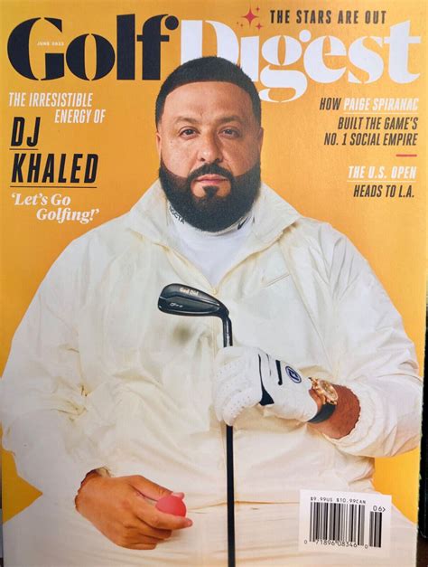 Dj Khaled Paige Spiranac Golf Digest Magazine June 2023 Brand