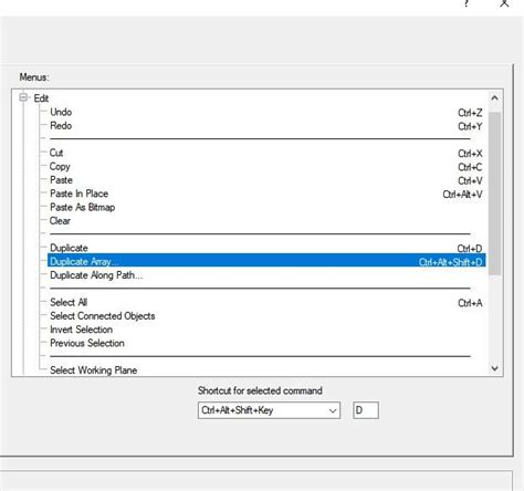 shortcut duplicate array troubleshooting vectorworks community board