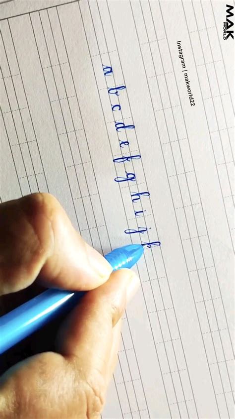 Cursive Script In Lowercase Handwriting Examples Calligraphy For Beginners Cursive Handwriting