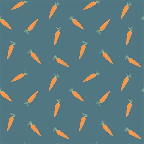 Premium Vector Carrot Seamless Pattern Vegetarian Bio Food Vector