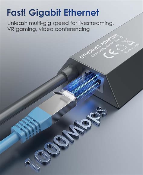 Starlink Ethernet Adapter For V2 Satellite Internet Rectangle Dish High Speed Starlink To Rj45