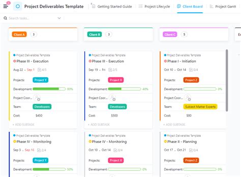 10 Templat Portofolio Proyek Di Excel And Clickup