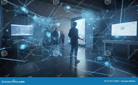 The Future Of Work Ai S Impact Generative Ai Stock Illustration Illustration Of Industry