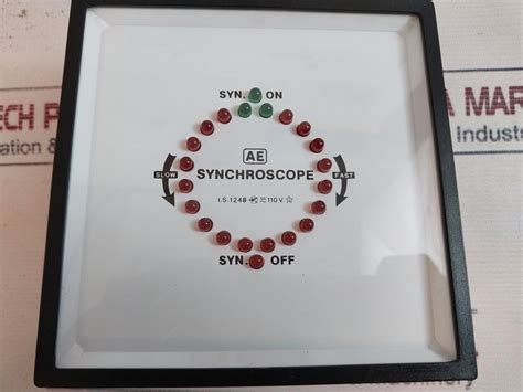 Automatic Electric Synchroscope Meter 110vac Aeliya Marine Tech