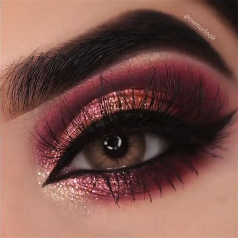 Smokey Pink Glitter Eye Makeup Artofit