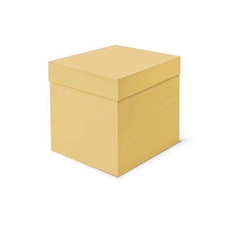흰색 바탕에 빈 골 판지 상자 템플릿입니다 프리미엄 벡터