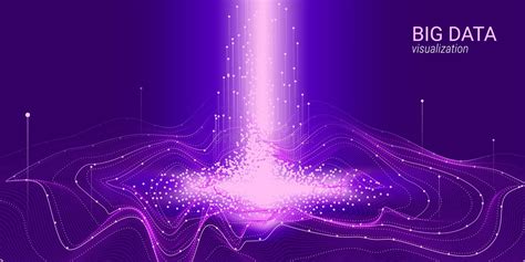 Wave 3d Big Data Visualization Analysis Infographic Stock Vector Illustration Of Industry