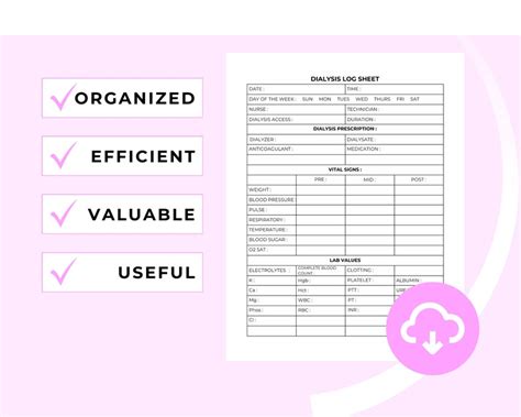Dialysis Charting Printable Pdf Home Dialysis Documentation